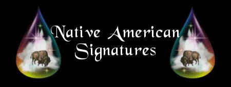 Native American Signatures