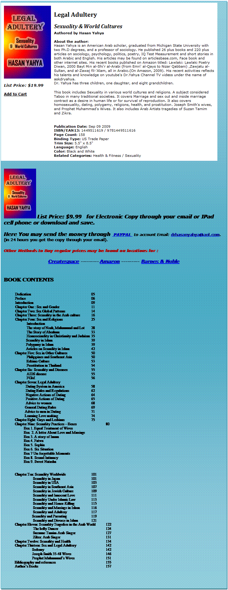 Legal Adultery and World Cultures-الزنا الشرعي والتراث العالمي