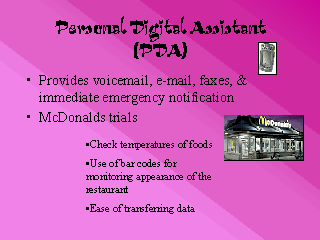 Personal Digital Assistant (PDA)