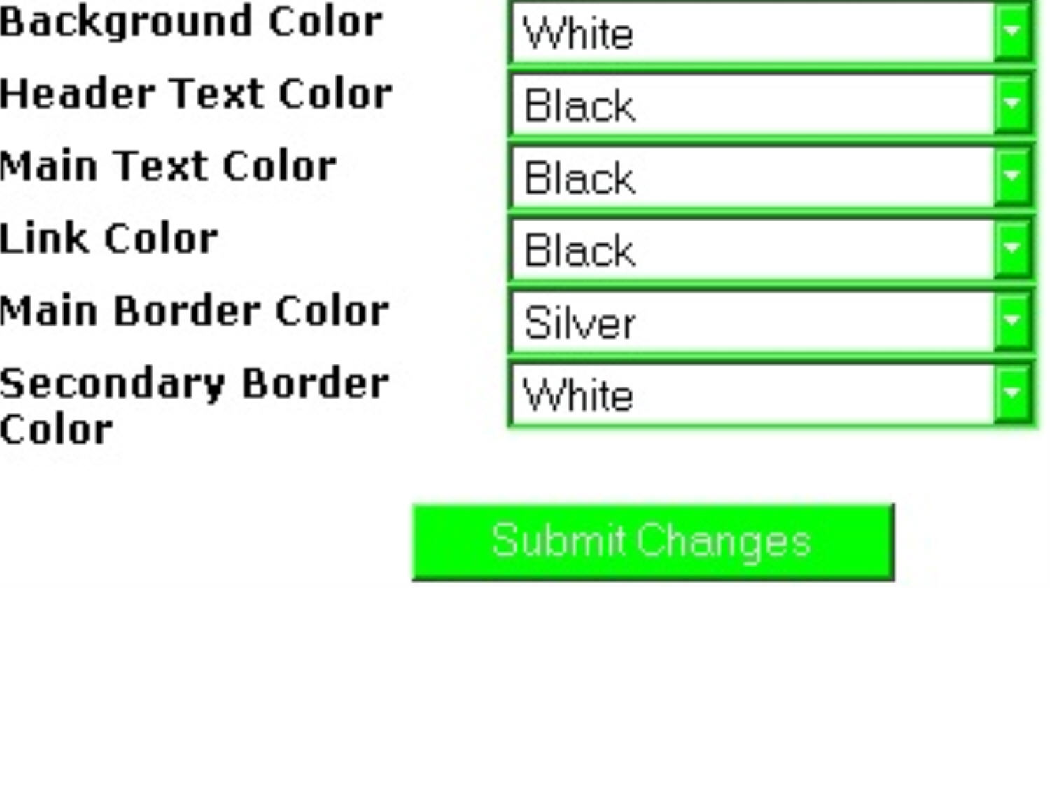 Save the logo, and here are the colors and html for the layout: