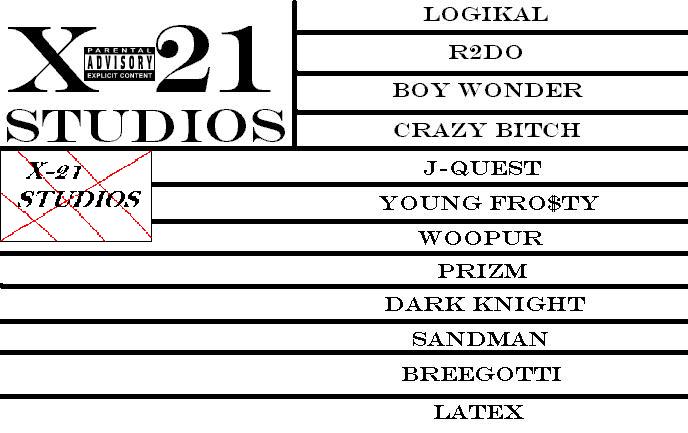 X-21 studios homepage