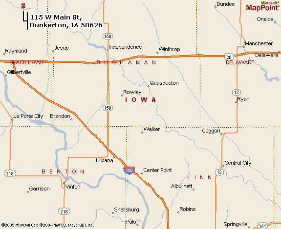 Northeast Iowa Meet Area Maps