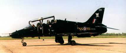 Two 100 Squadron Hawks at Eelde airfield, Holland, on May 5th 1995. The ...