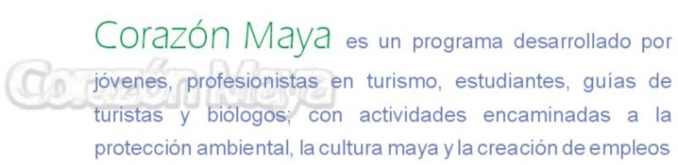 ¿Qué es Corazón Maya?