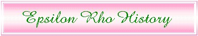 Epsilon Rho History