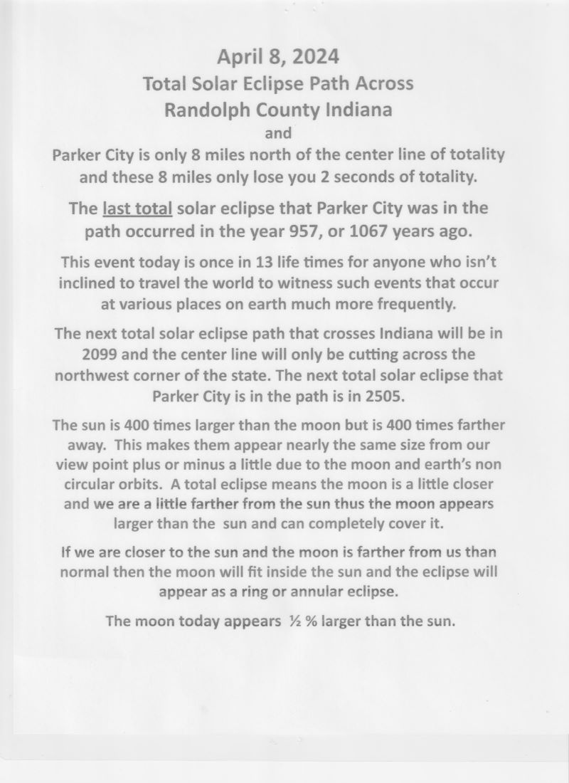 PARKER CITY, INDIANA USA