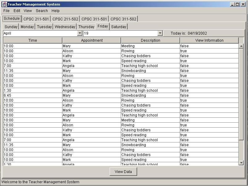 Teacher Management System Help File