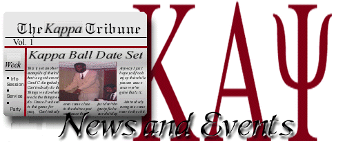 Kappa Chapter News and Events