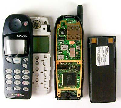 figure 3: The parts of a cell phone