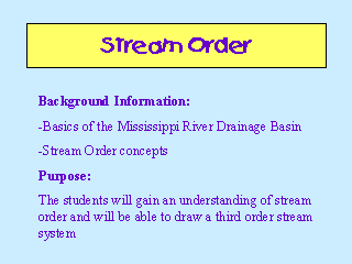Stream Order