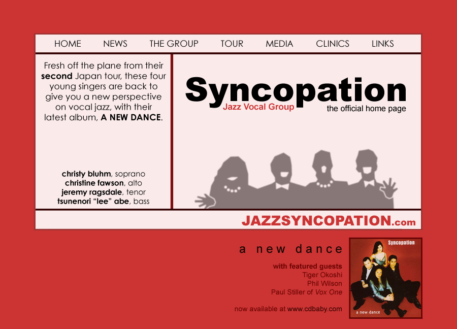 JAZZSYNCOPATION.com - the official homepage of jazz vocal group SYNCOPATION