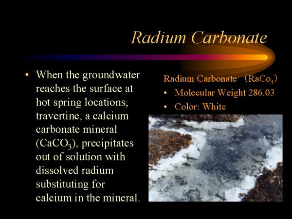 Radium Carbonate