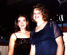 Here is Cristen and Tracy at C.J. Maggies before the dance.