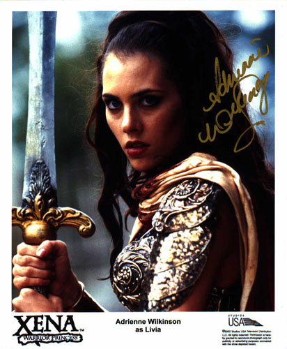 - A signed photo of Livia. (And they spelled it right this time!!)