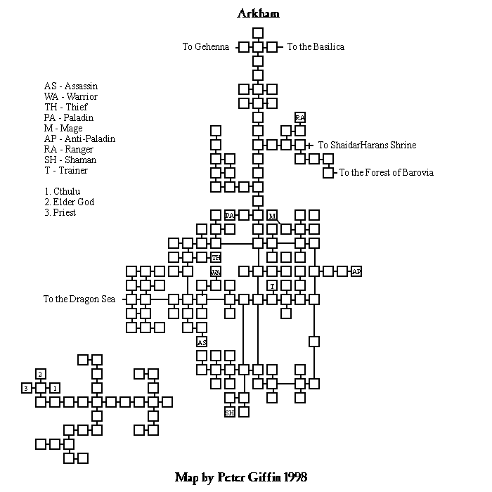 Arkham Map of Carrion Fields