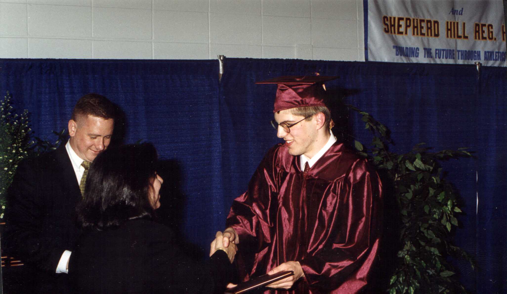 Me at the Graduation of the Class of 2001 Shepherd Hill Regional High ...