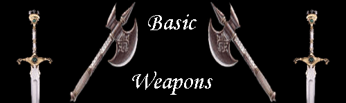 Basic Weapons Listing