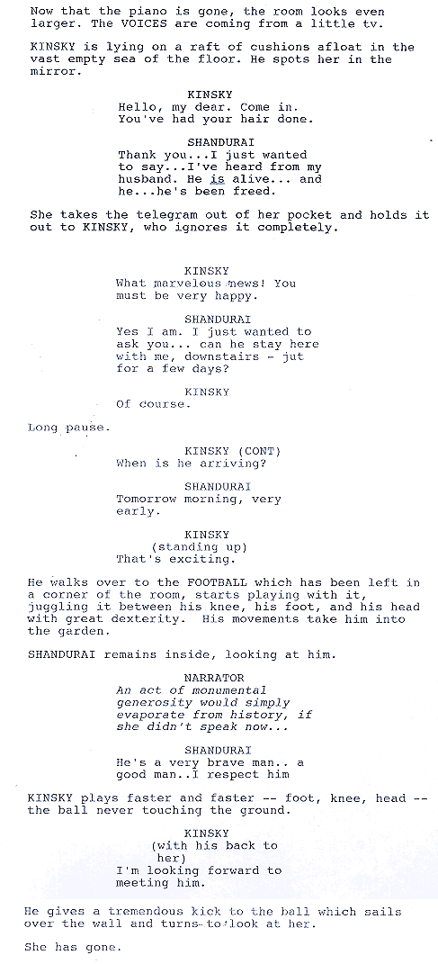 Bertolucci Besieged - Script, scene 87a