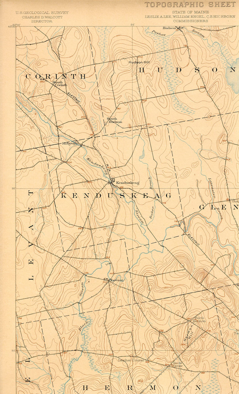 Historic Maps of Corinth, Maine