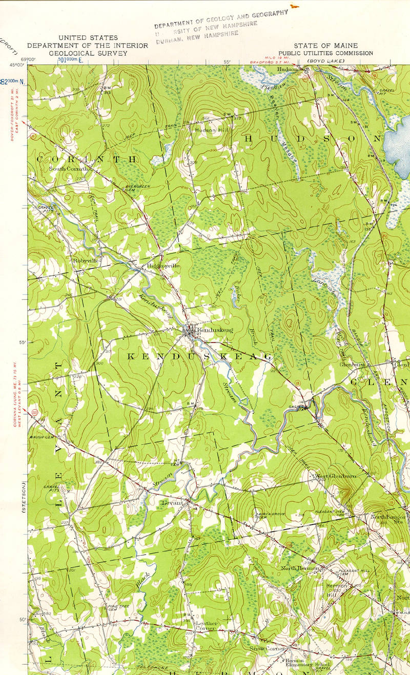 Historic Maps of Corinth, Maine