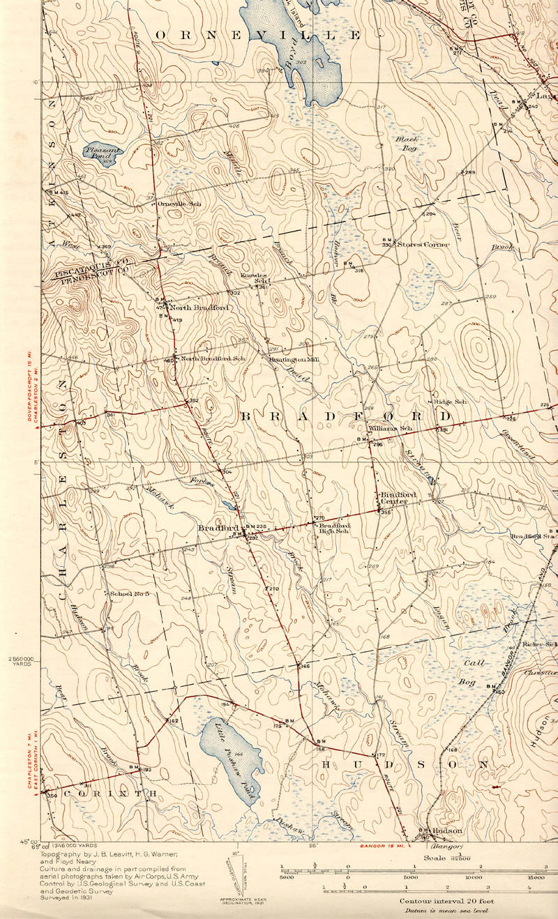 Historic Maps of Corinth, Maine