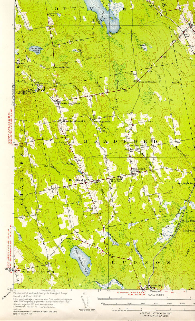 Historic Maps of Corinth, Maine