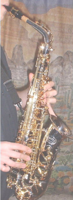 The above is just a pic of me and my new saxaphone. I love it! It is ...