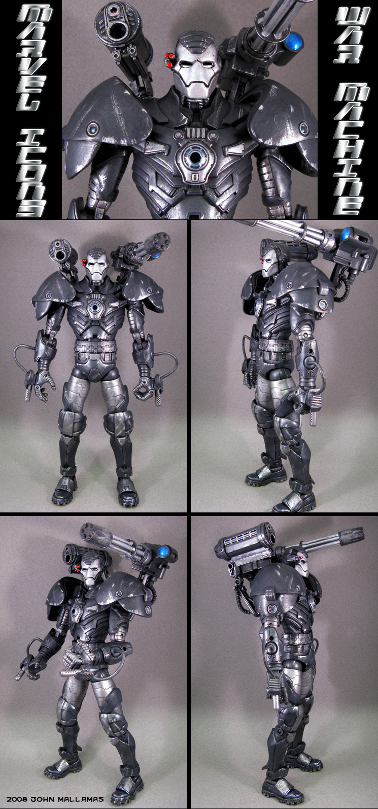 Marvel Icons Custom War Machine 1/6th Scale Figure