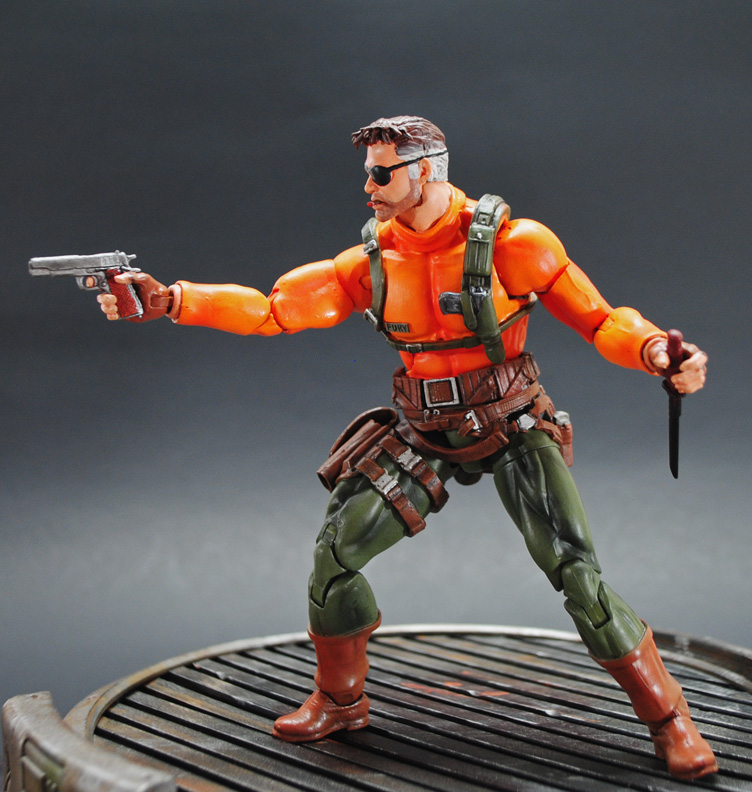 Custom Nick Fury Marvel legends figure from the Punisher arcade game!