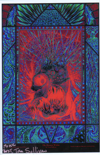 A close up of the autograph