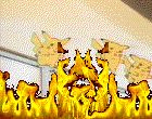 Burn Pikachu! Burn!!
