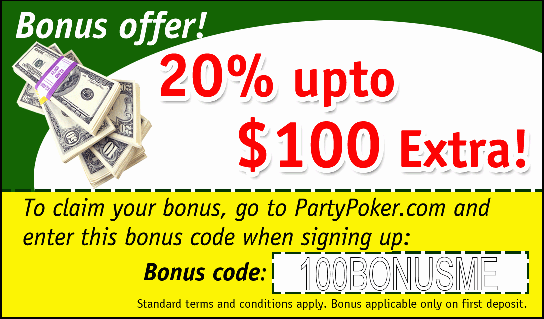 PARTY POKER SIGN-UP BONUS CODES