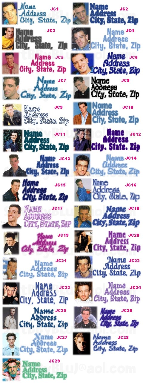 *NSYNC Address Labels