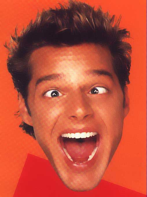 Ricky Martin Funny Faces
