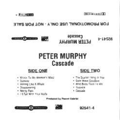 Peter Murphy Discography - Cascade