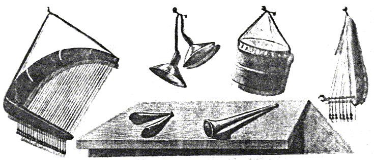 Intrumentos Musicais, das or$iacute;gens ao século XVII