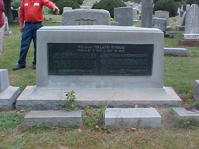 Graves of William Holland Thomas and William W. Stringfield of the ...