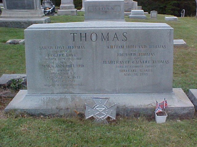 Graves of William Holland Thomas and William W. Stringfield of the ...