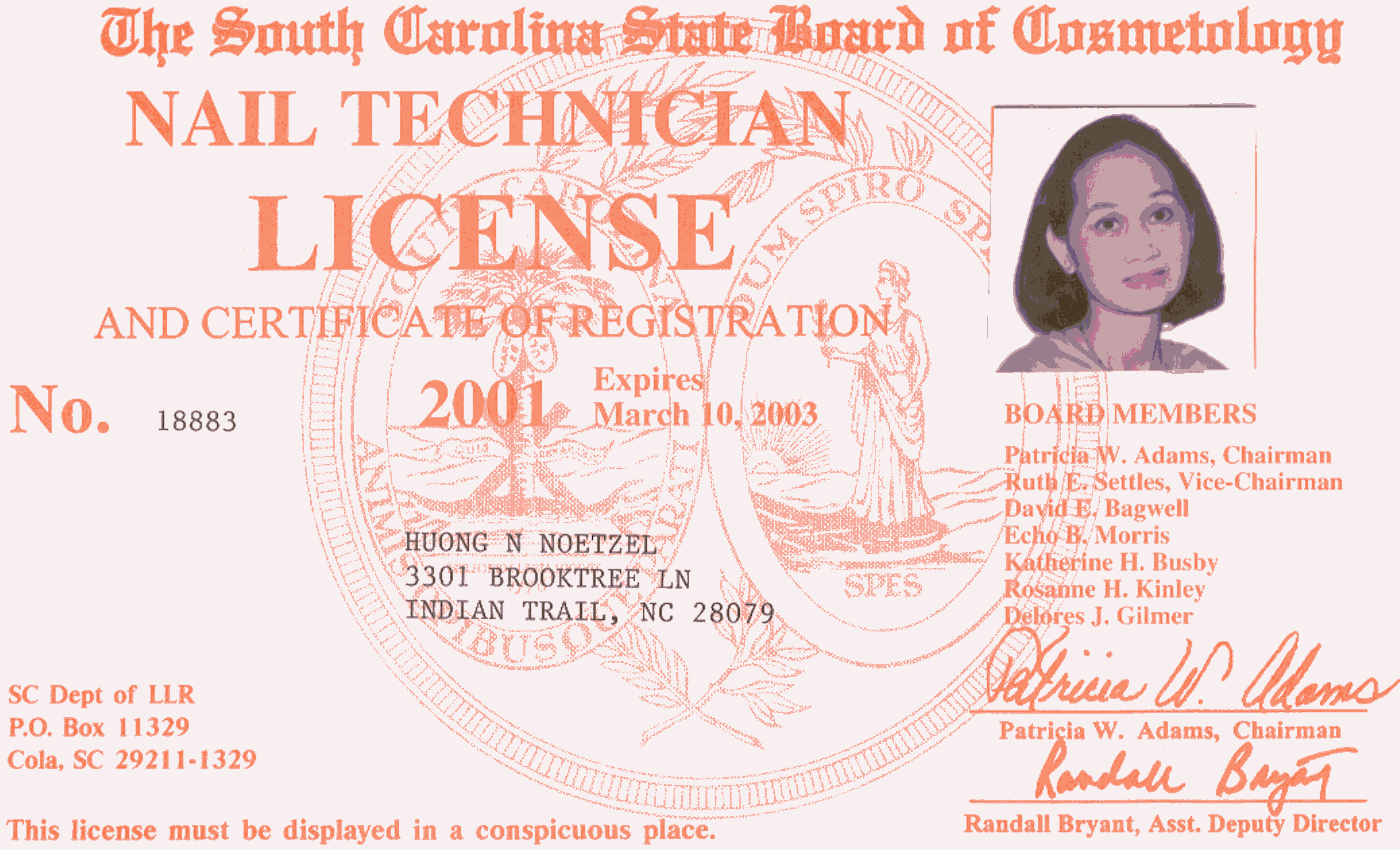 License Page