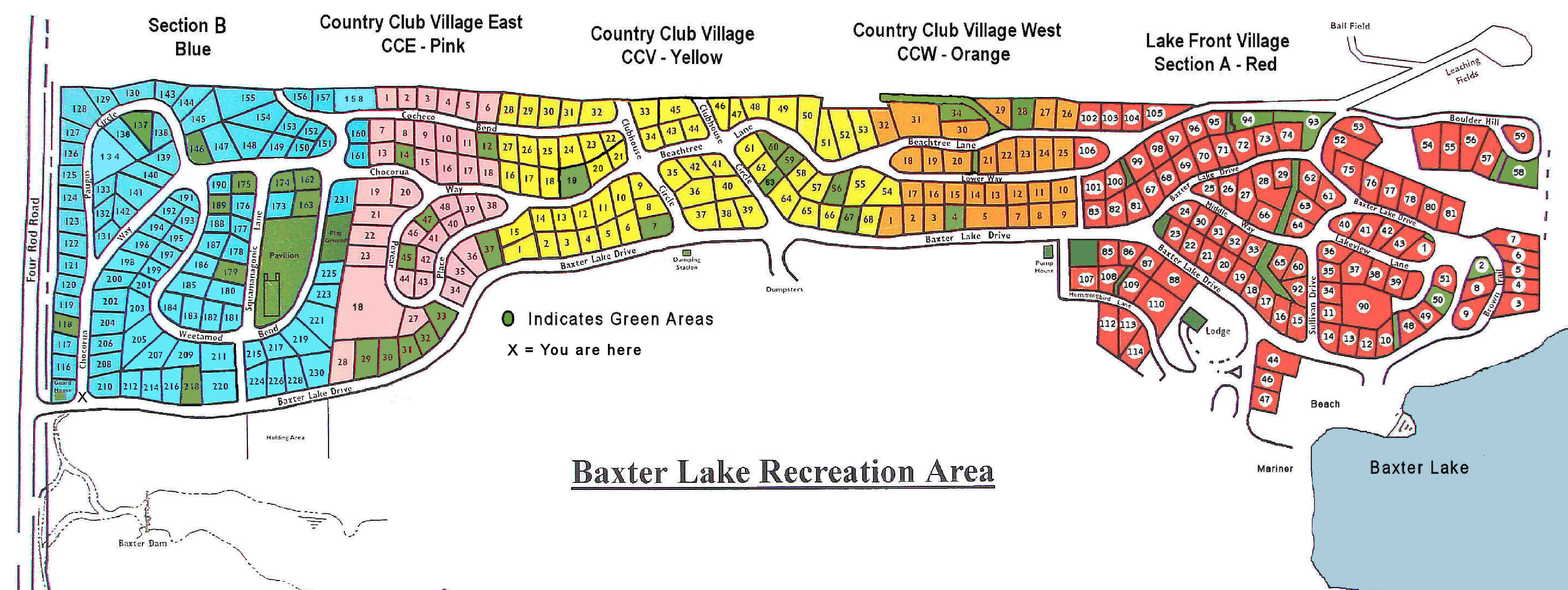 Baxter Lake Recreational Area Association Information Page