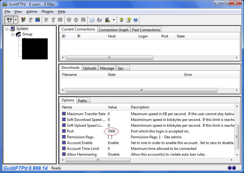 How to set up an FTP correctly behind a router using GuildFTPD