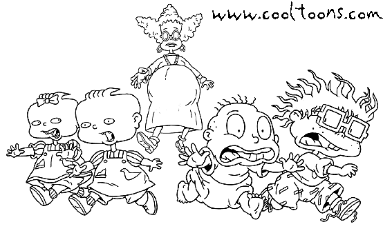 Rugrats Phil And Lil Coloring Pages