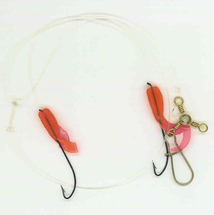 #118 Flounder Rig - Hi-Low w/ Red Twister Tail - $1.49