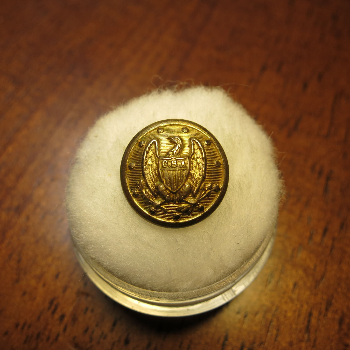 Confederate CSA Staff Officer Cuff Button Non Dug & Beautiful