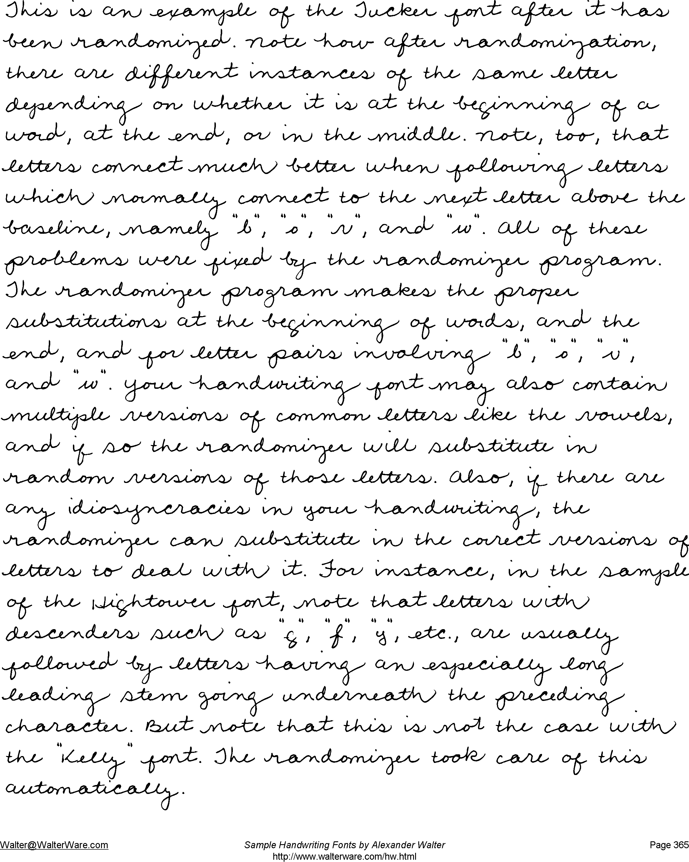 Handwriting Font Samples