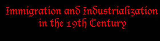 Immigration and Industrialization in 19th Century