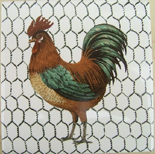 Ceramic Tiles Farm animals cows pigs roosters chickens