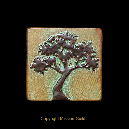 Tree Tiles at Mission Guild Studio, Landscape Tiles, Tree of Life Tiles ...