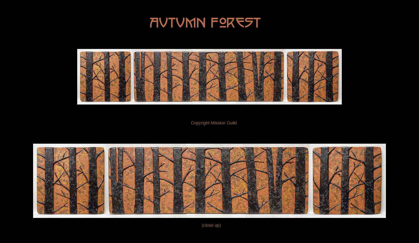 Arts & Crafts Tile Murals, Arts & Crafts Fireplace Tiles, Handmade ...