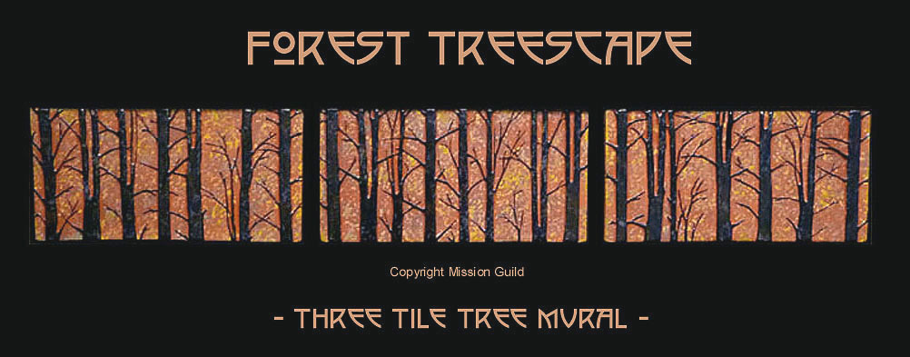 Tree Tiles at Mission Guild Studio, Landscape Tiles, Tree of Life Tiles ...